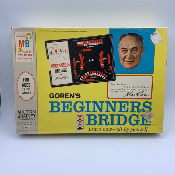 Milton Bradley | Games | Vintage 967 Milton Bradley Gorens Beginners Bridge | Poshmark